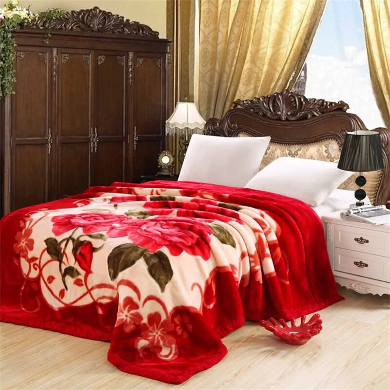 AiWinsure Плед фактурный thick blanket , Мех искусственный, 220 см х 180 см