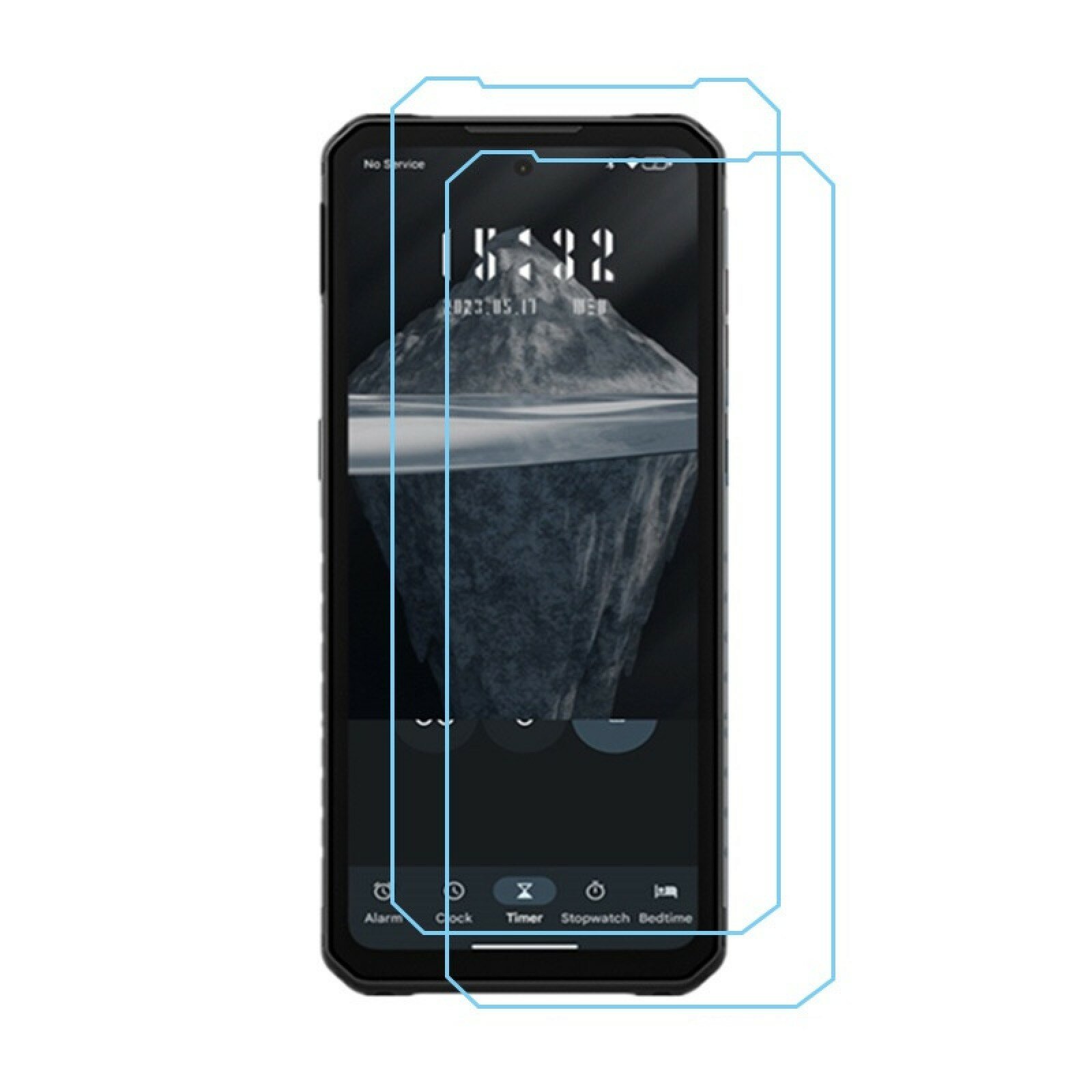 Защитное закалённое противоударное стекло MyPads Forti Glass для телефона iiiF150 Raptor с олеофобным покрытием