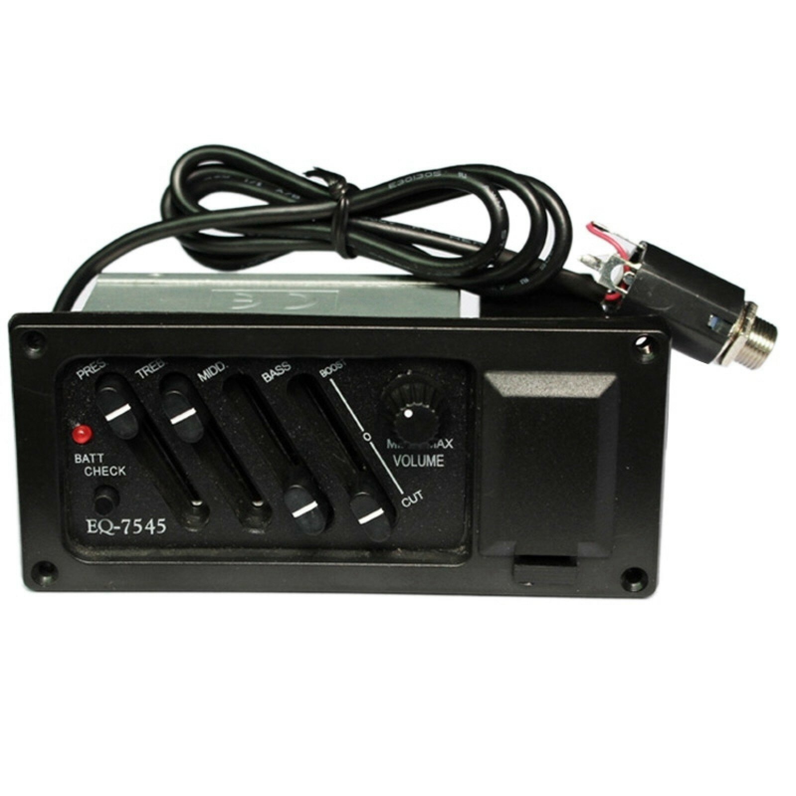 4-полосный предусилитель MyPads EQ-7545 с пьезо звукоснимателем и выходом 6,5 мм для акустической гитары