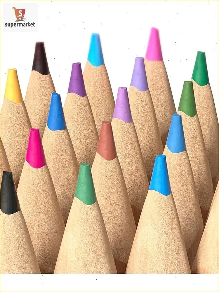 Карандаши цветные Mideer VIBRANT COLORED PENCIL, 48 шт. Масляная основа для рисования и творчества — фото 1