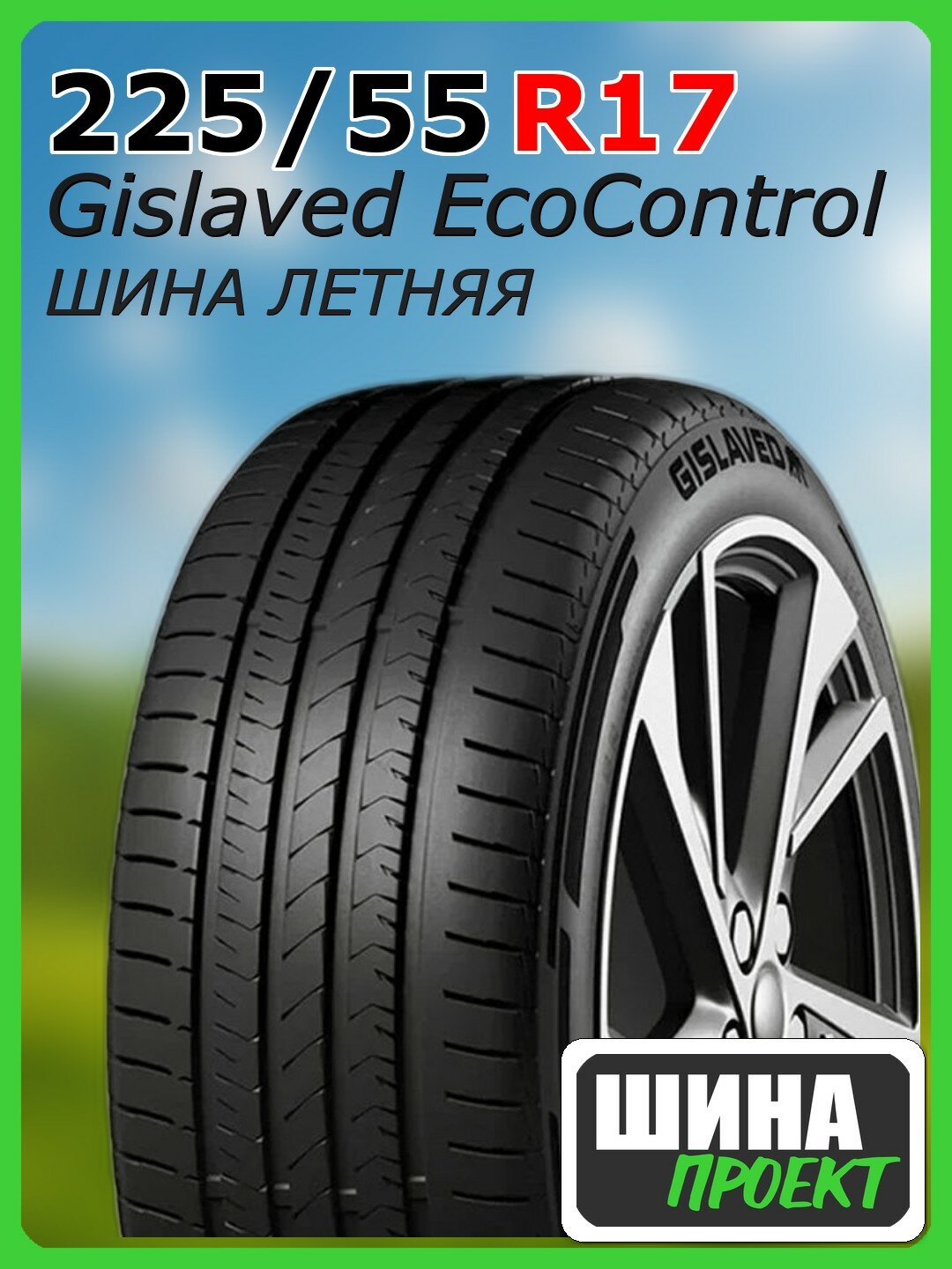Шина летняя Gislaved 225/55/17 V 97 EcoControl для легковых автомобилей 16100120317