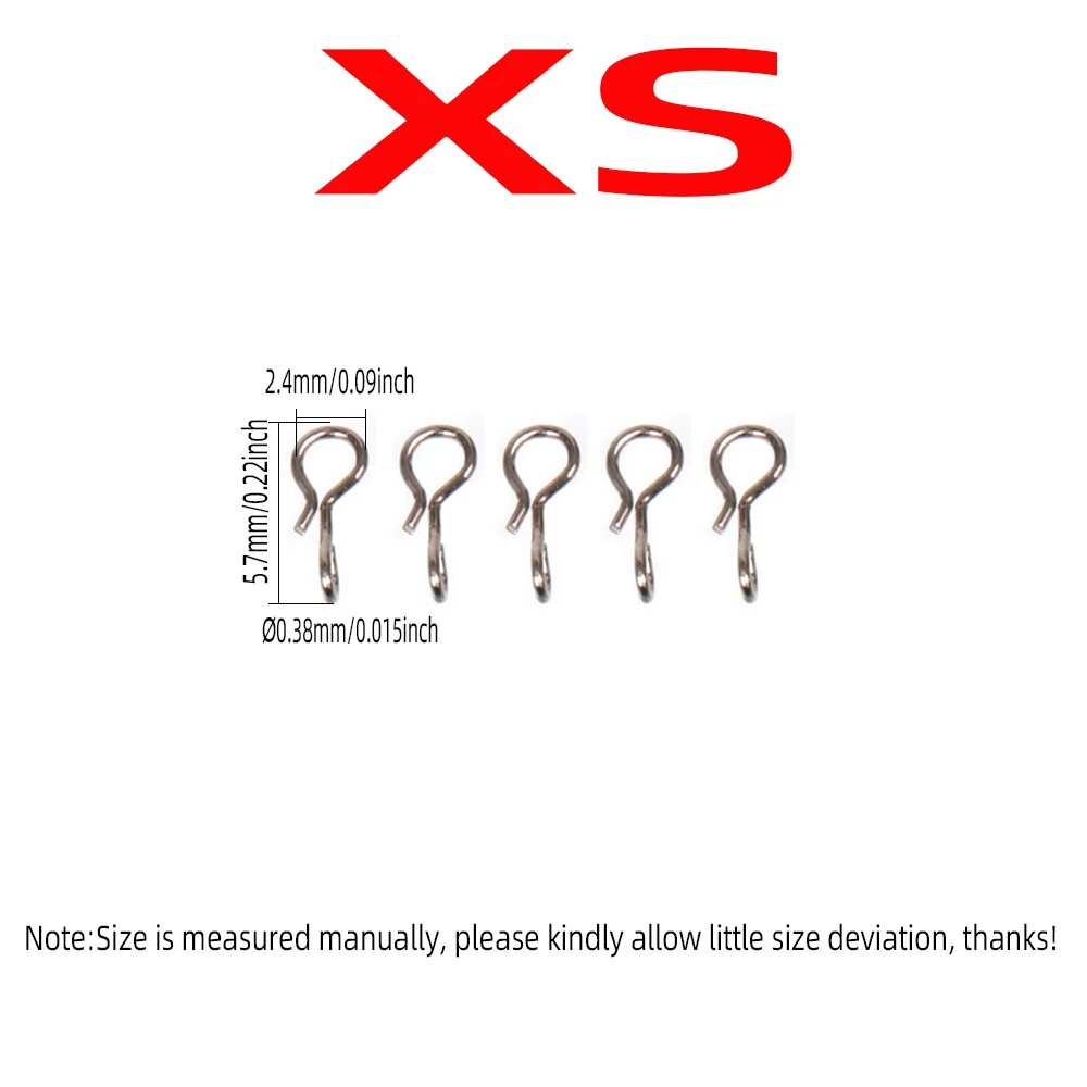 Быстросменные зажимы для нахлыста Vampfly, XS, 25шт
