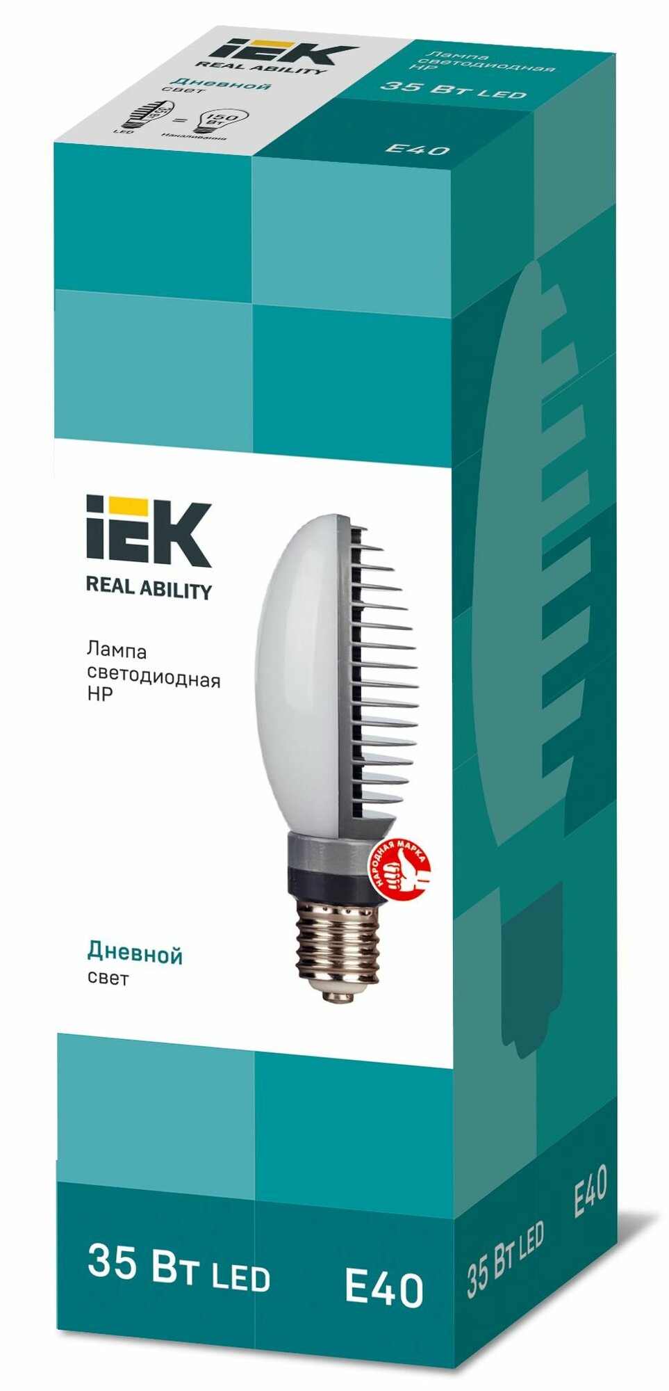 Лампа светодиодная IEK HP, 30 Вт, 230В, 4000К, E27, A65, 230В