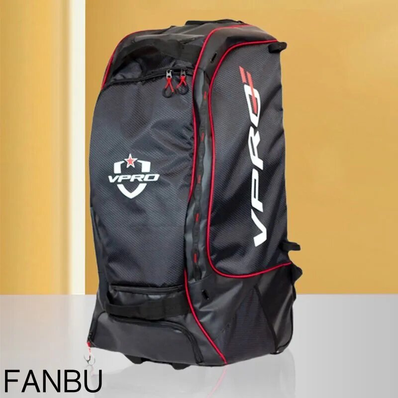 VPRO Хоккейный баул темно-серый для взрослых и детей, выдвижная ручка, 90x50x30 см, Китай