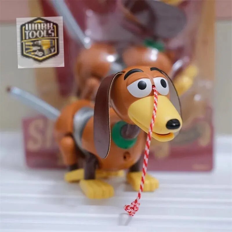 Фигурка Slinky Dog Junior Pull Toy из мультфильма История игрушек, резиновая тянущаяся игрушка для мальчиков, коричневая, 1 шт. — фото 1