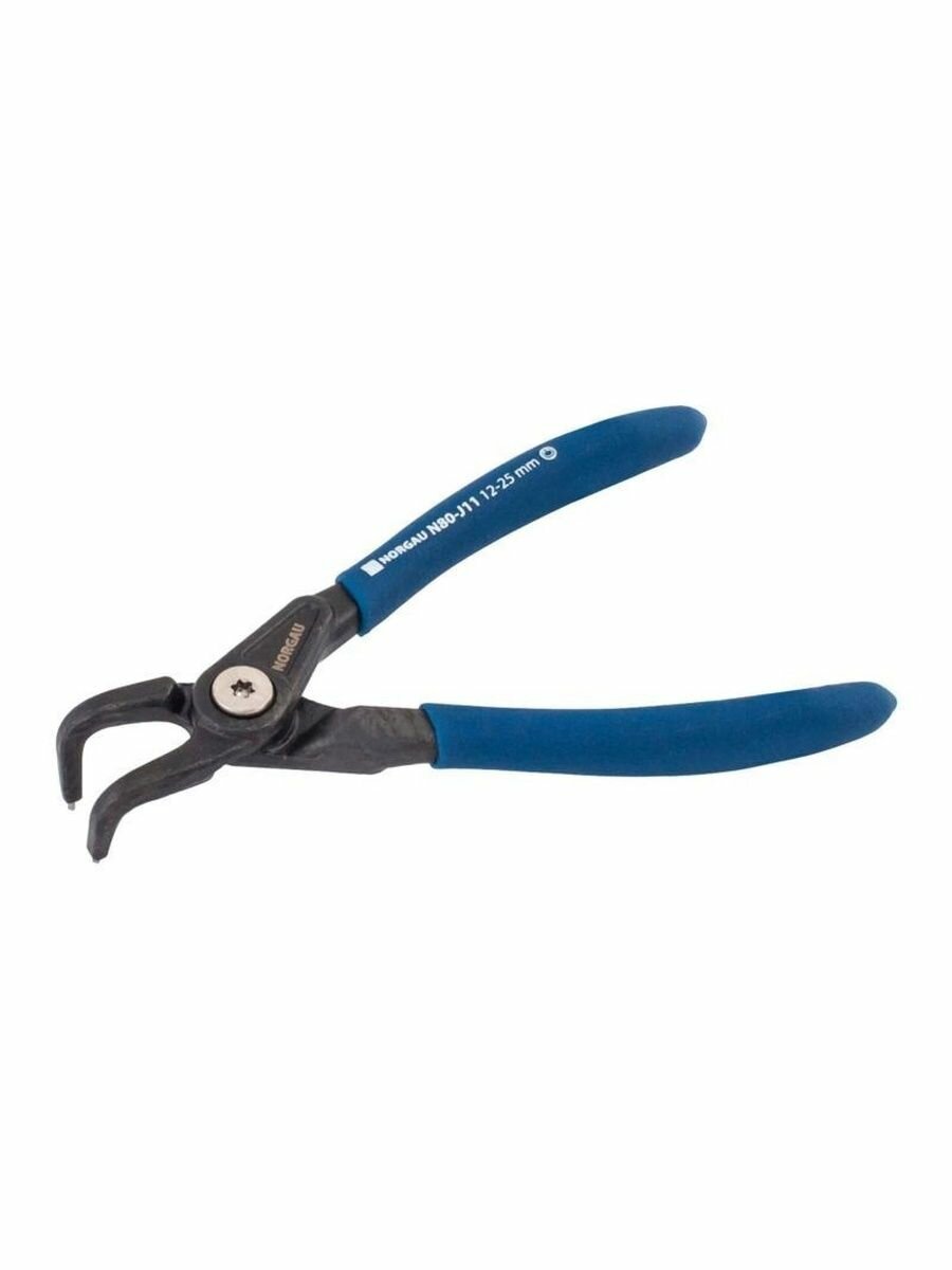 Съемник стопорных колец NORGAU Industrial со вставками из подшипниковой стали и изогнутыми губками, 60-64 HRC, 12-25 мм (внутр)