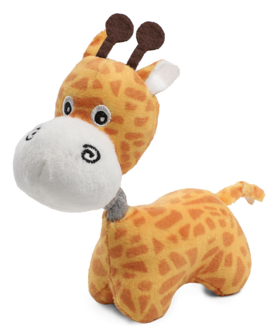 Игрушка для собак Triol / Триол Mini Dogs Жираф мягкая с пищалкой, для мелких пород 11см / зоотовары для животных