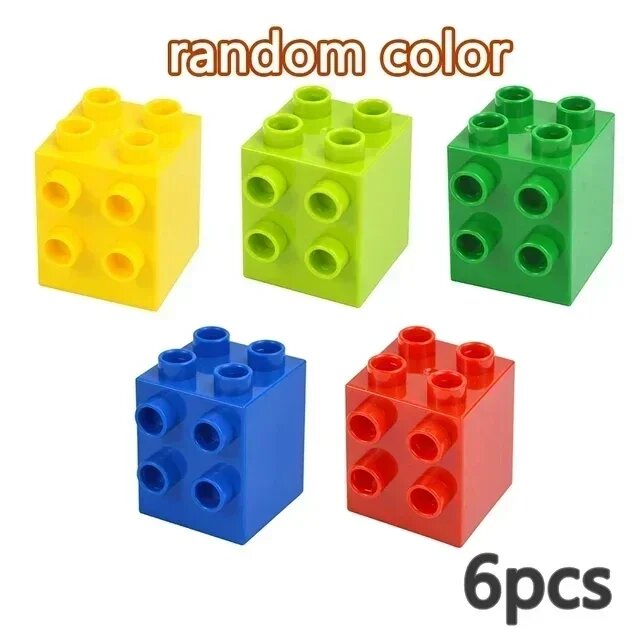 Конструктор VEK 2x4, 6шт, цвет: Random Color