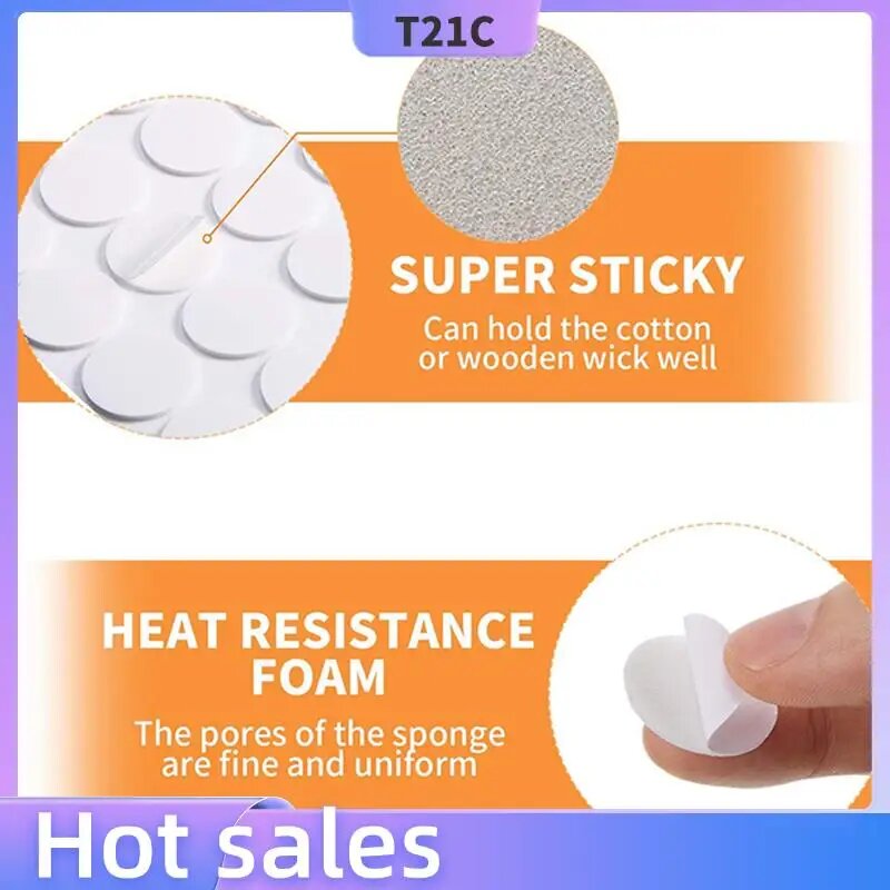 Наклейки для фитиля свечи T21C 2 мм