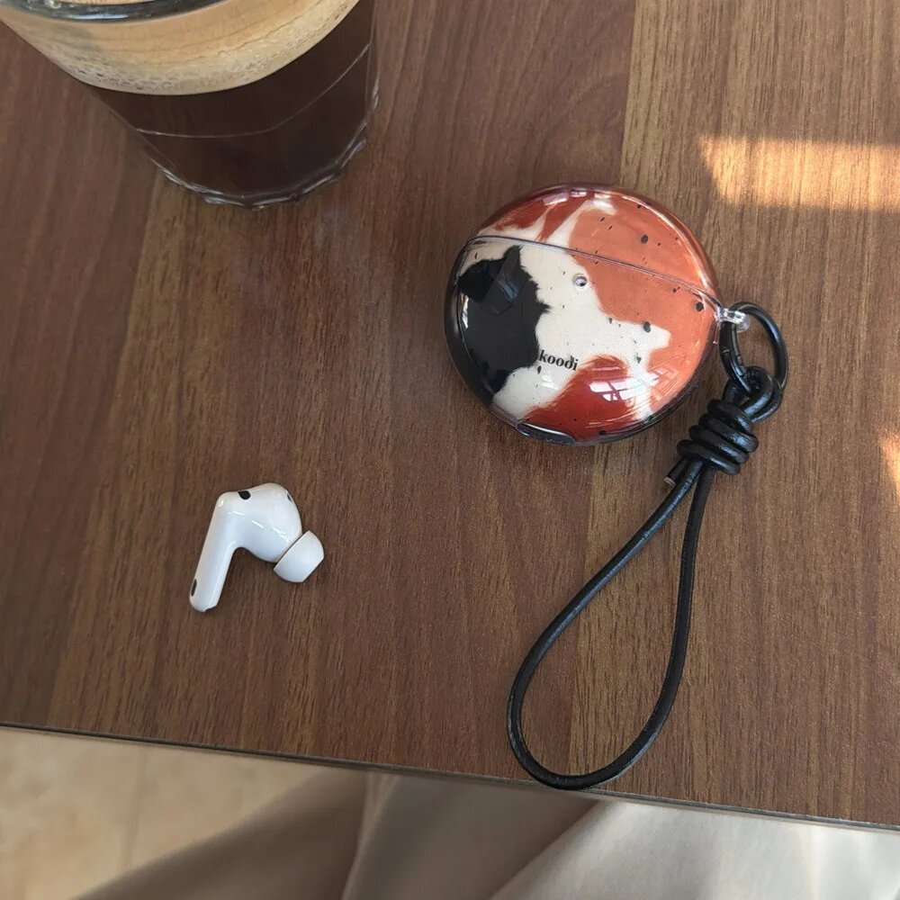 Чехол для наушников Meetsweet Amber для Huawei FreeClip 2, FreeBuds for Freebuds 5i 6i, with rope