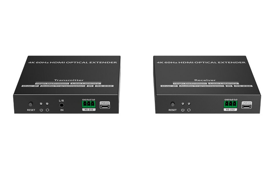 LENKENG LKV982 удлинитель HDMI 4K по оптическому кабелю до 40 км, RS232, ИК