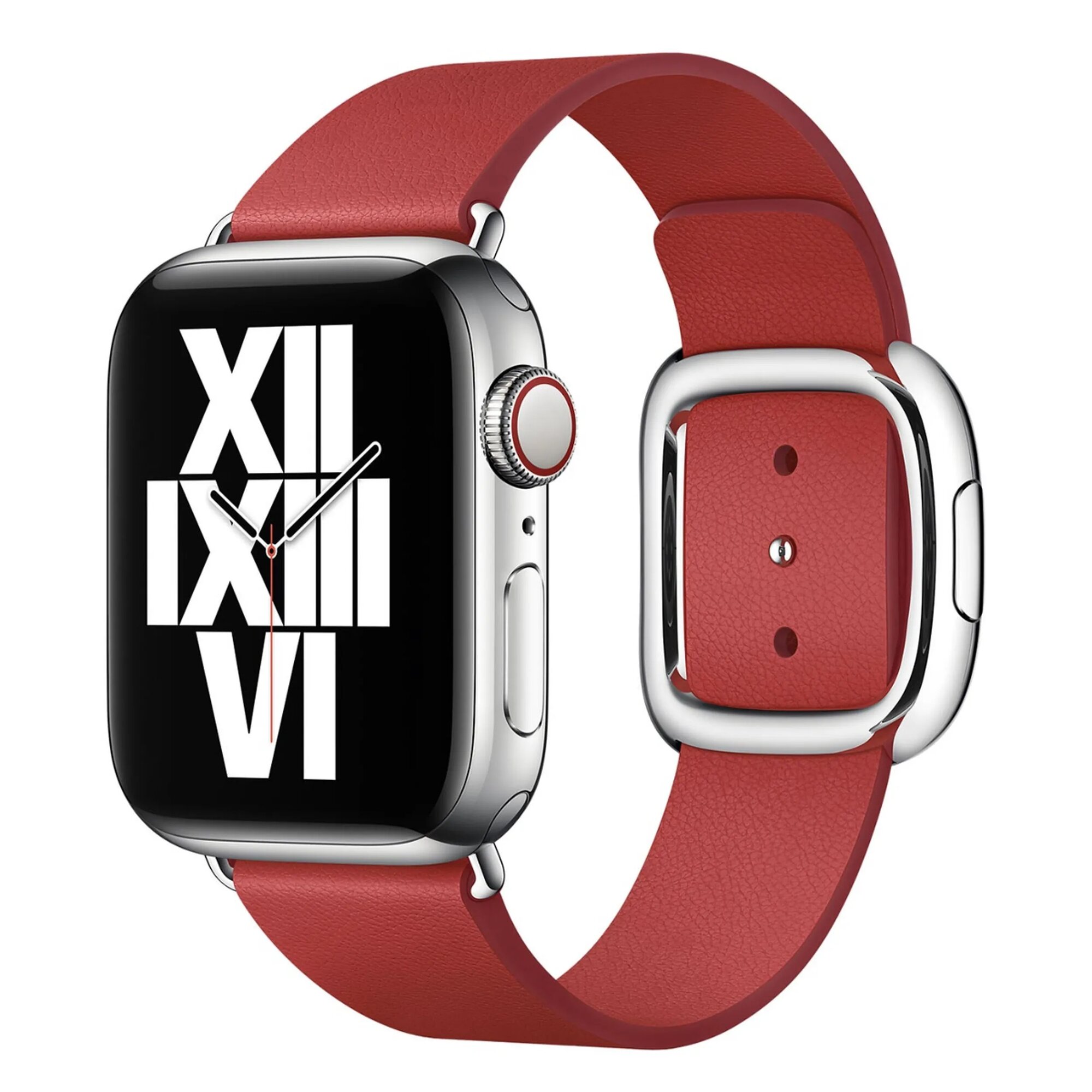 Ремешок Apple Watch Modern Buckle Scarlet size S для Apple Watch 38-40-41- 42 MY66FE/A (Оригинал)