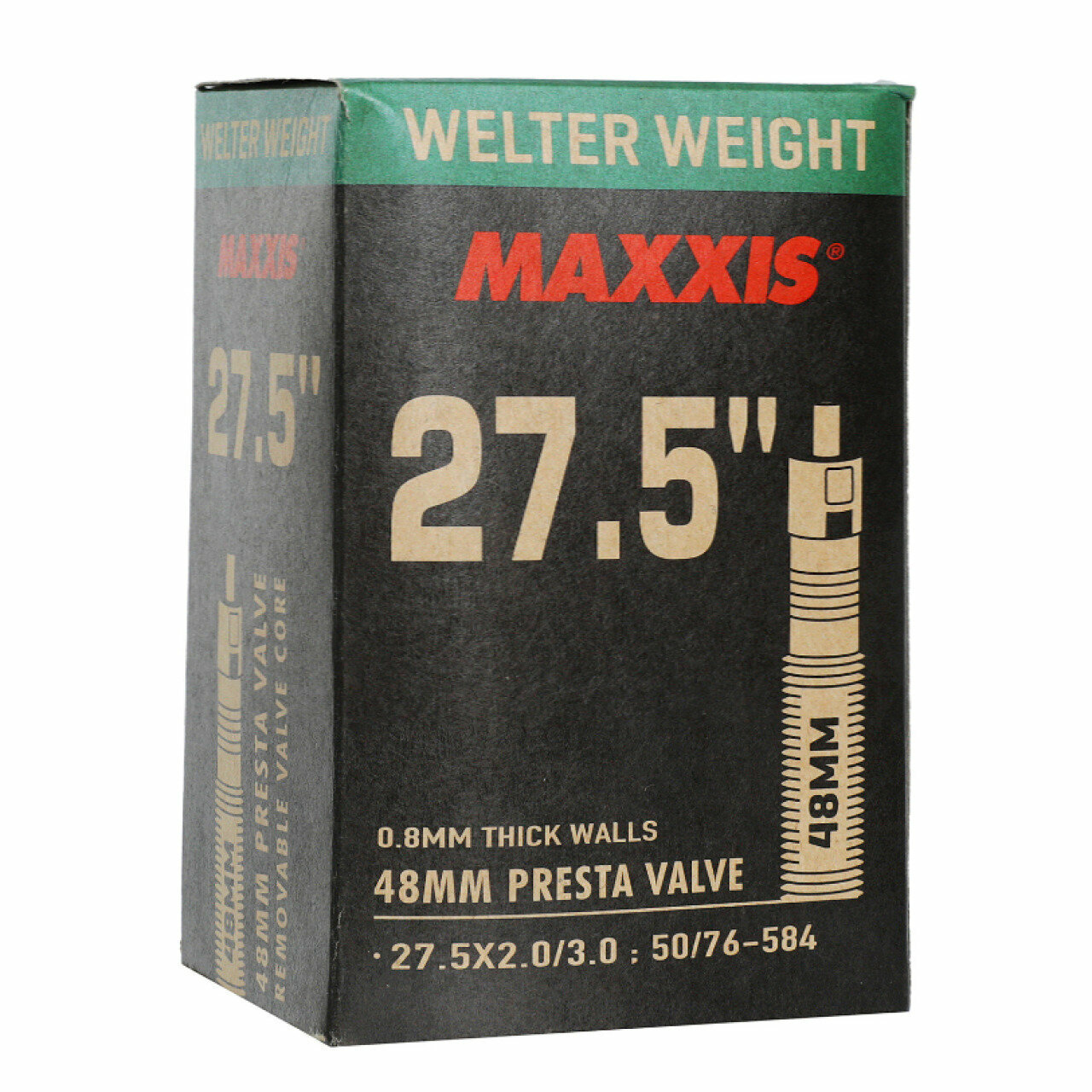 Камера Maxxis Welter Weight 27.5x2.0/3.0, F/V, 48 мм.