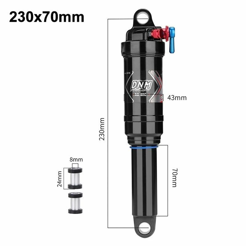 Задний амортизатор для горного велосипеда DNM AO-8RC 165/190/200/210/230 мм с воздушной подвеской для спуска с горы