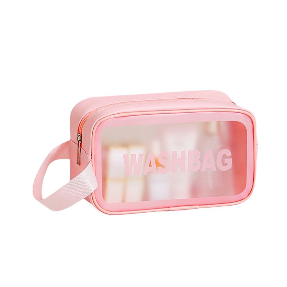 Косметичка женская дорожная непромокаемая, сумка для душа и для бассейна прозрачная, органайзер для хранения косметики