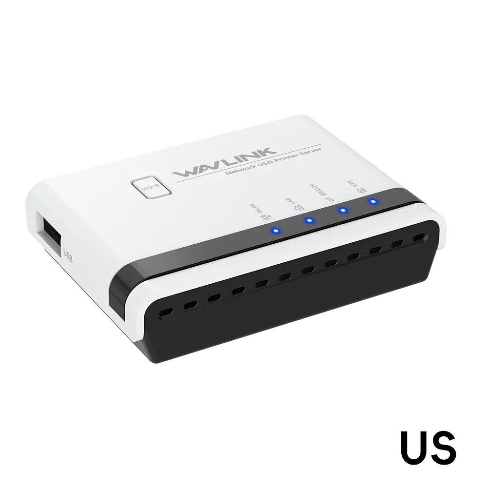 USB 2.0 сетевой принтер для локальной сети US plug