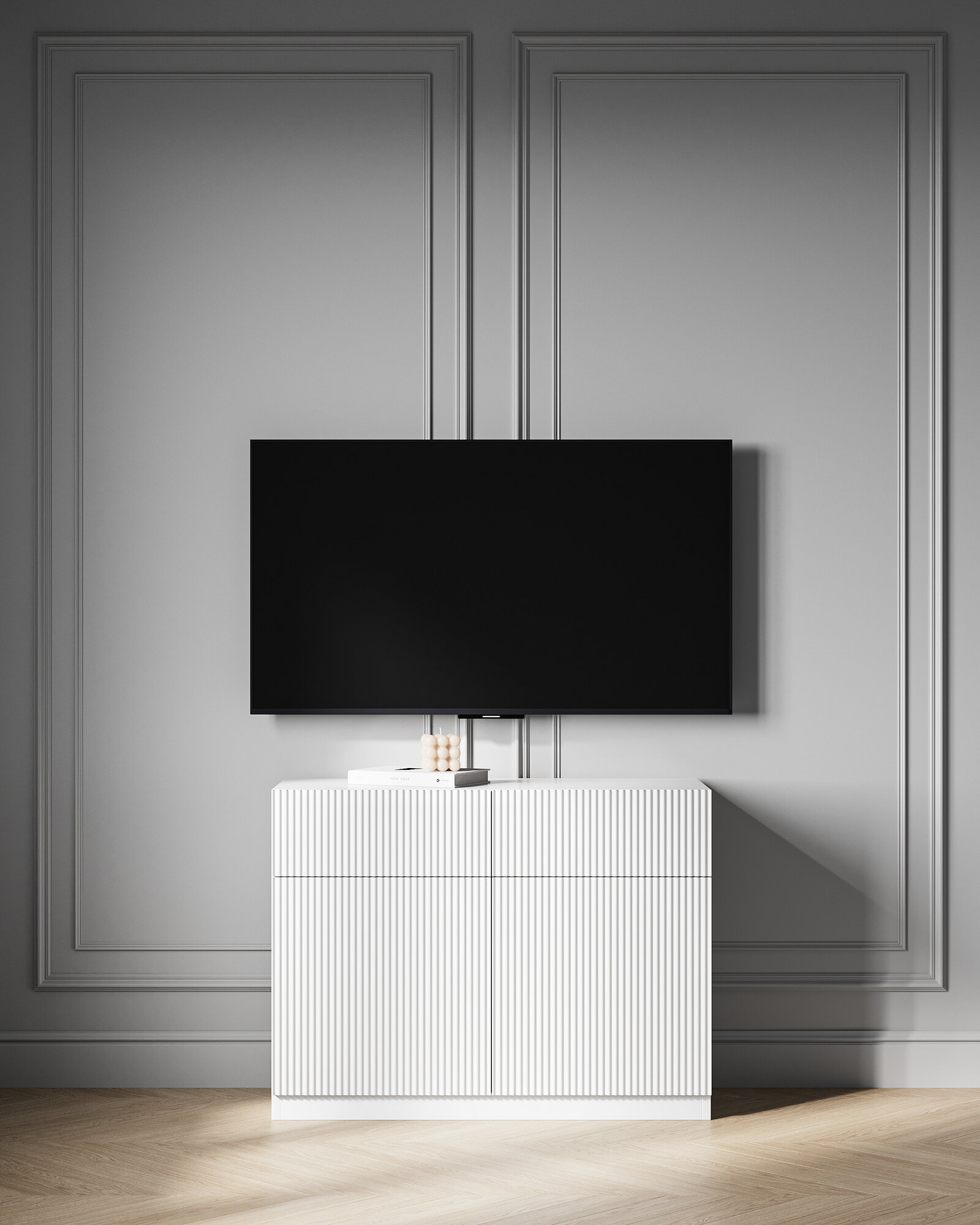 Комод Моника с ящиками для одежды и хранения вещей, современный стиль, МДФ фасады