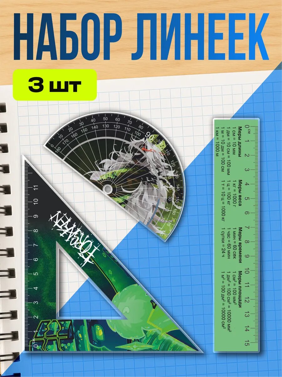 Набор линеек для школьника Роблокс Форсакен 1x1x1x1