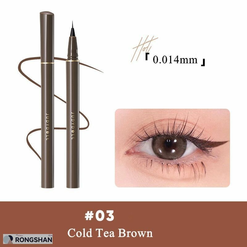 JUDYDOLL Подводка для глаз водостойкая, фетровый наконечник, черная/ Лайнер, фломастер для стрелок
