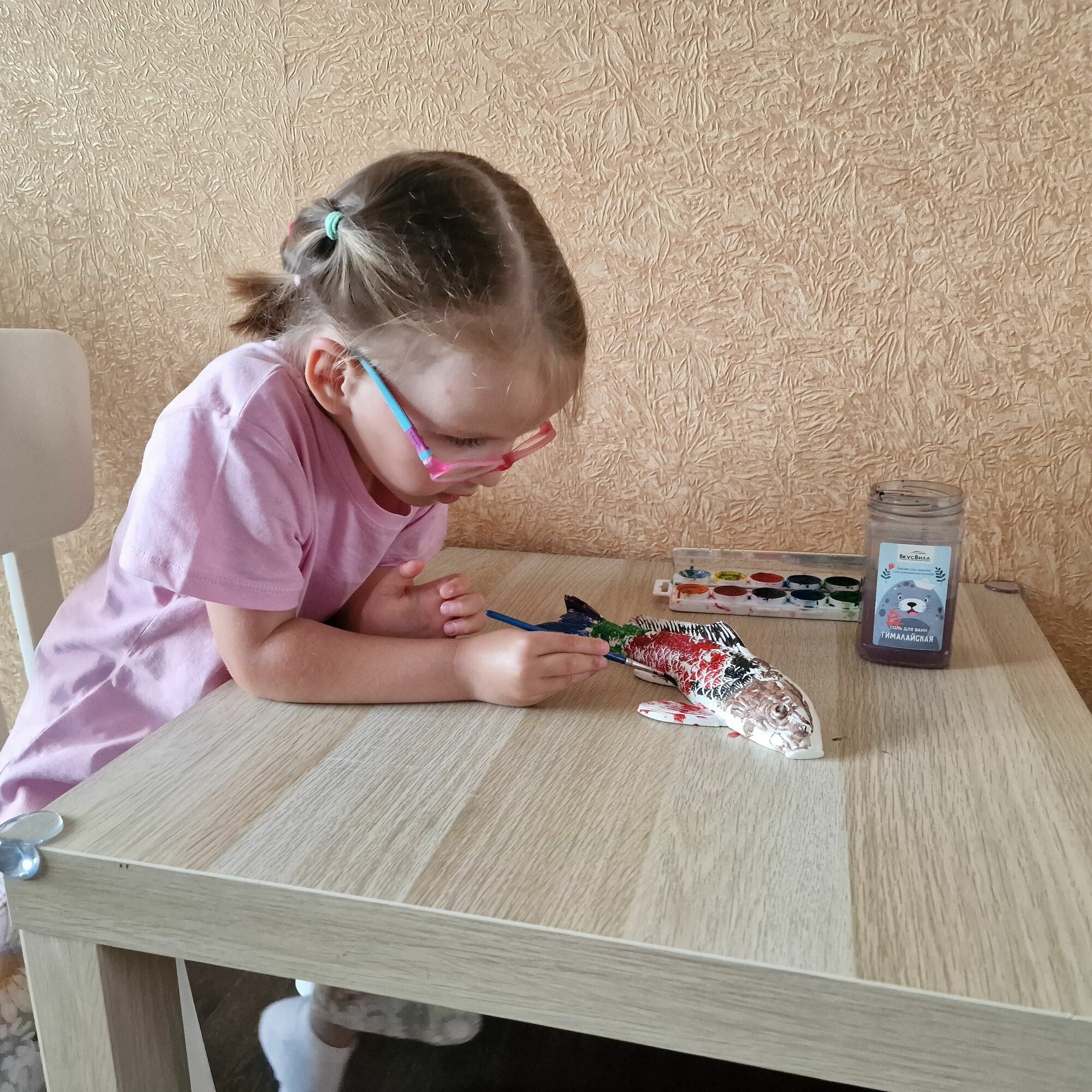 Фигурка из гипса для раскрашивания Рыбка небольшая