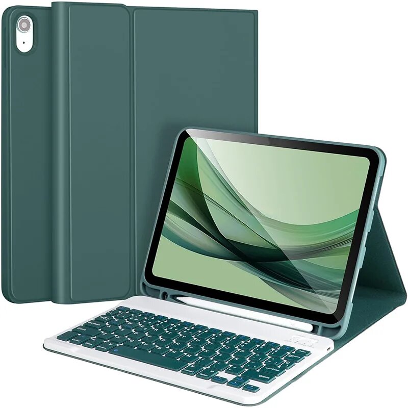 Чехол-клавиатура для iPad Air 11" (M2/M3), Dark Green 1, Spanish