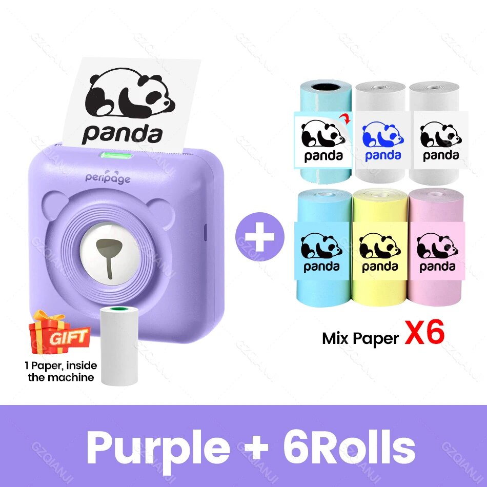 Портативный термопринтер PeriPage A6 PE add 6 Group