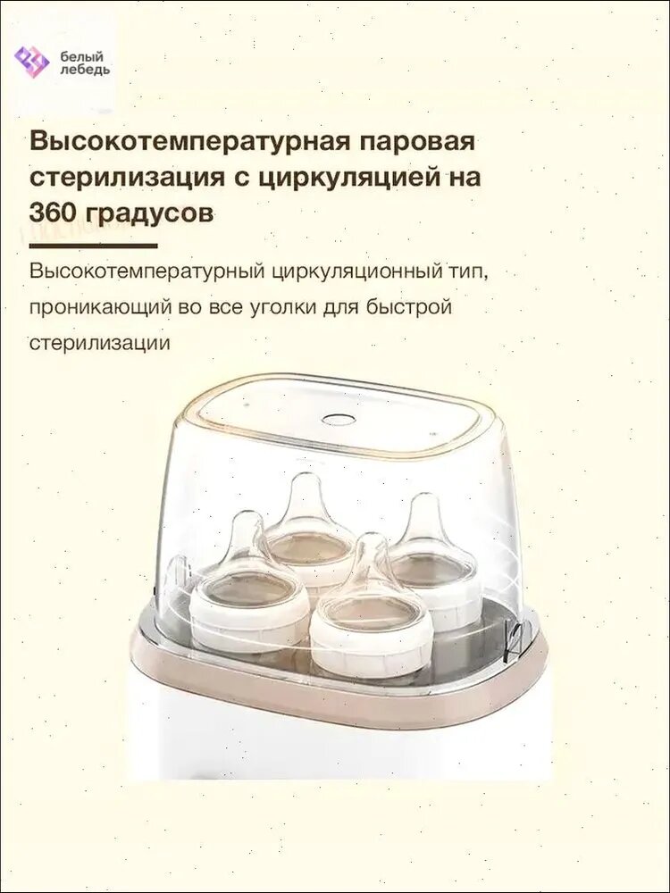 Паровой стерилизатор для подогрева детских бутылочек с дистанционным управлением