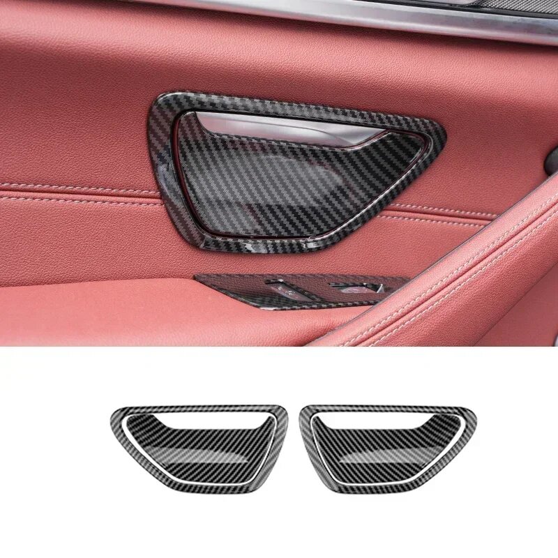 Накладка на пепельницу задней двери BMW 5 серии G30 G38, карбон