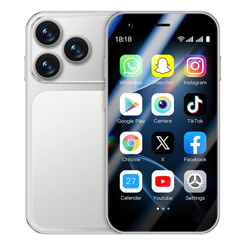 Смартфон SOYES A17 Mini, 3.0", 2/16 ГБ, Dual SIM, Белый/Серебряный