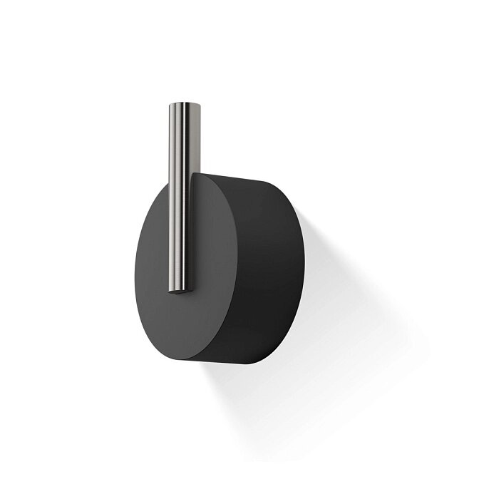 Decor Walther Black Stone WHK Крючок подвесной, цвет: черный матовый / сталь матовая