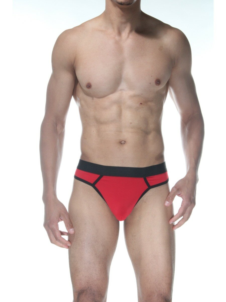 Мужские трусы стринги красные Don Moris DM102151 полиамид/эластан L (48)