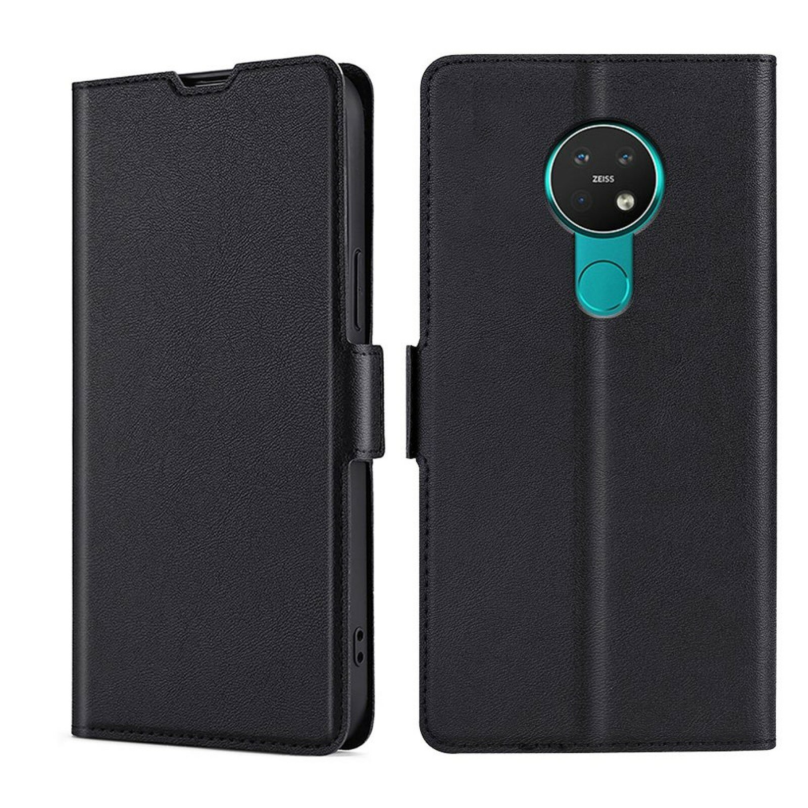 Чехол-книжка MyPads для Nokia 6.2 и 7.2 с магнитным креплением справа, черный