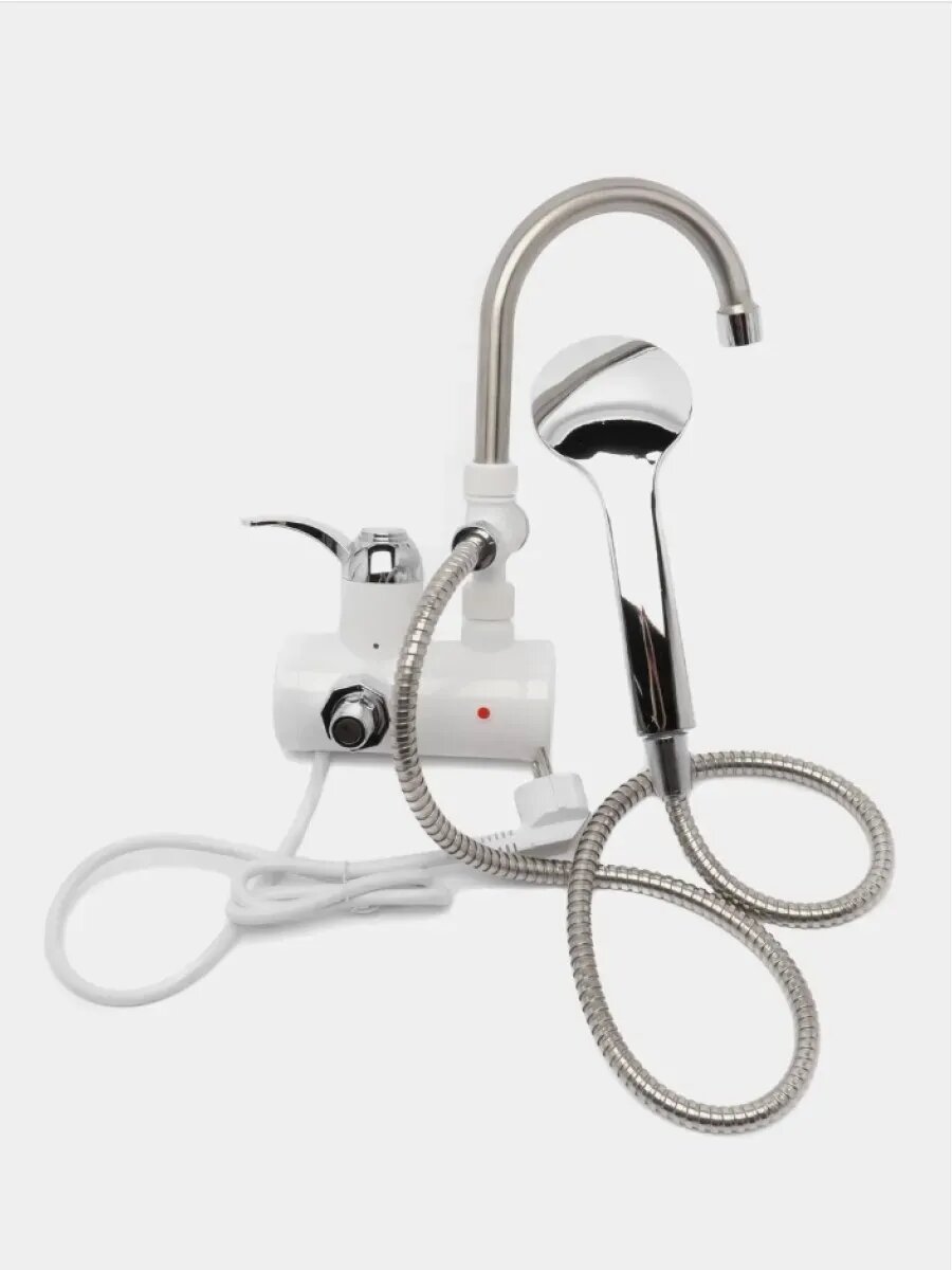 Смеситель с душем для раковины с подогревом