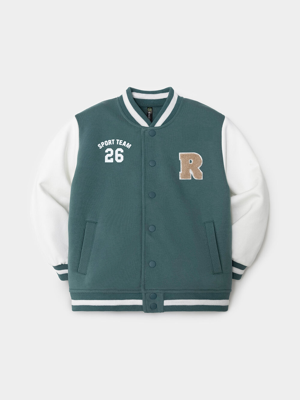 Бомбер на кнопках из хлопка для мальчика