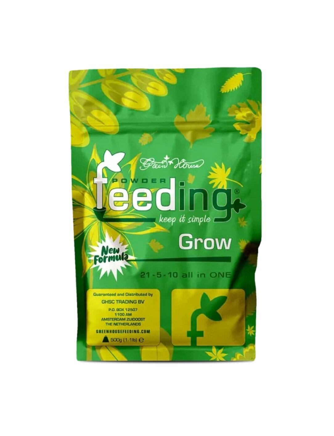 Удобрение для вегетации GHSC Powder Feeding Grow 0.5 кг. (для материнских растений)