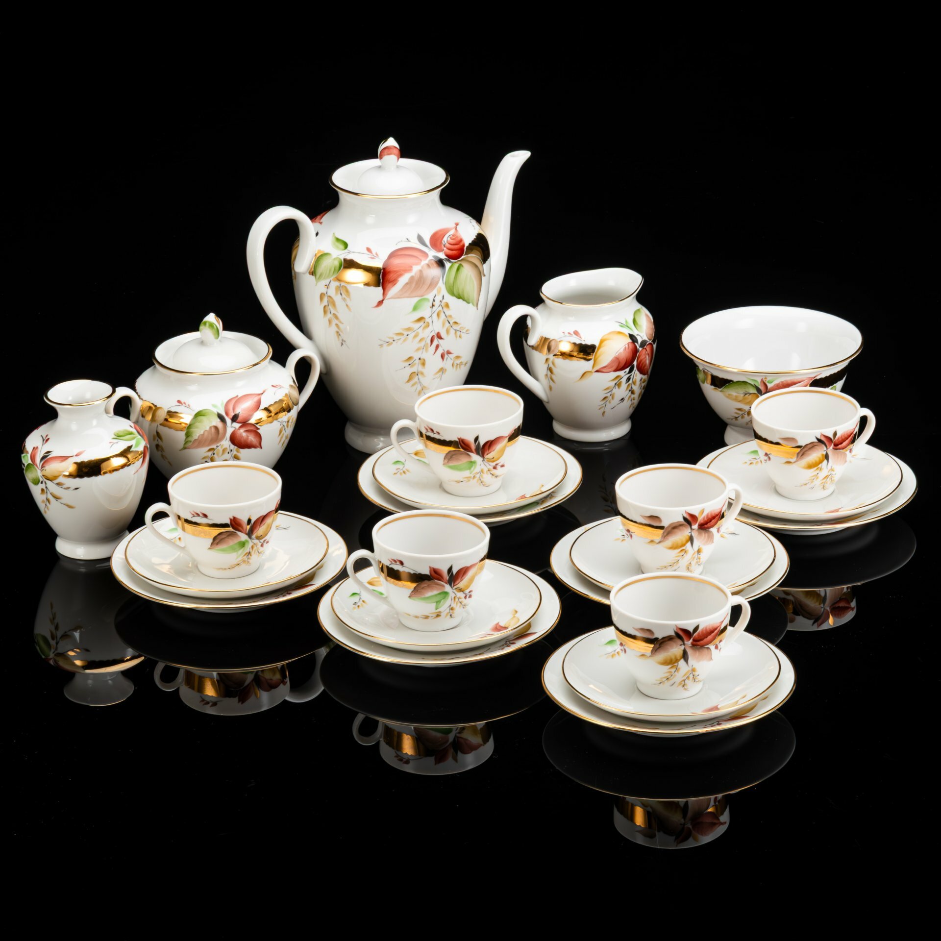 Сервиз кофейный "Сентябрь" на 6 персон, 23 предмета, в оригинальной коробке