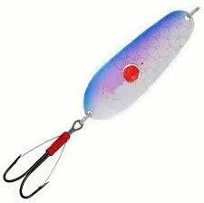 Блесна колеблющаяся Kuusamo Rasanen 70/20 незацепляйка с камнем, BLU/Li/S-S. UV