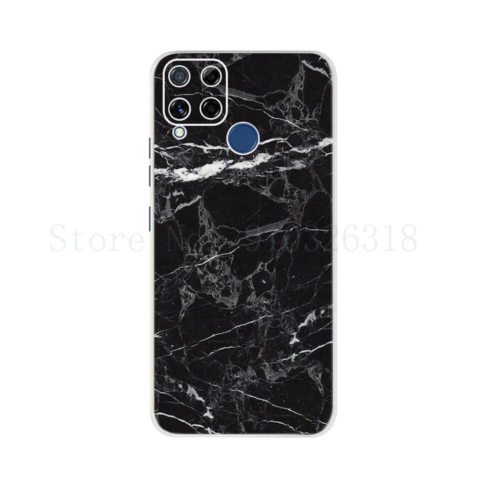 Чехол Realme C15 черный, силикон, Realme C15
