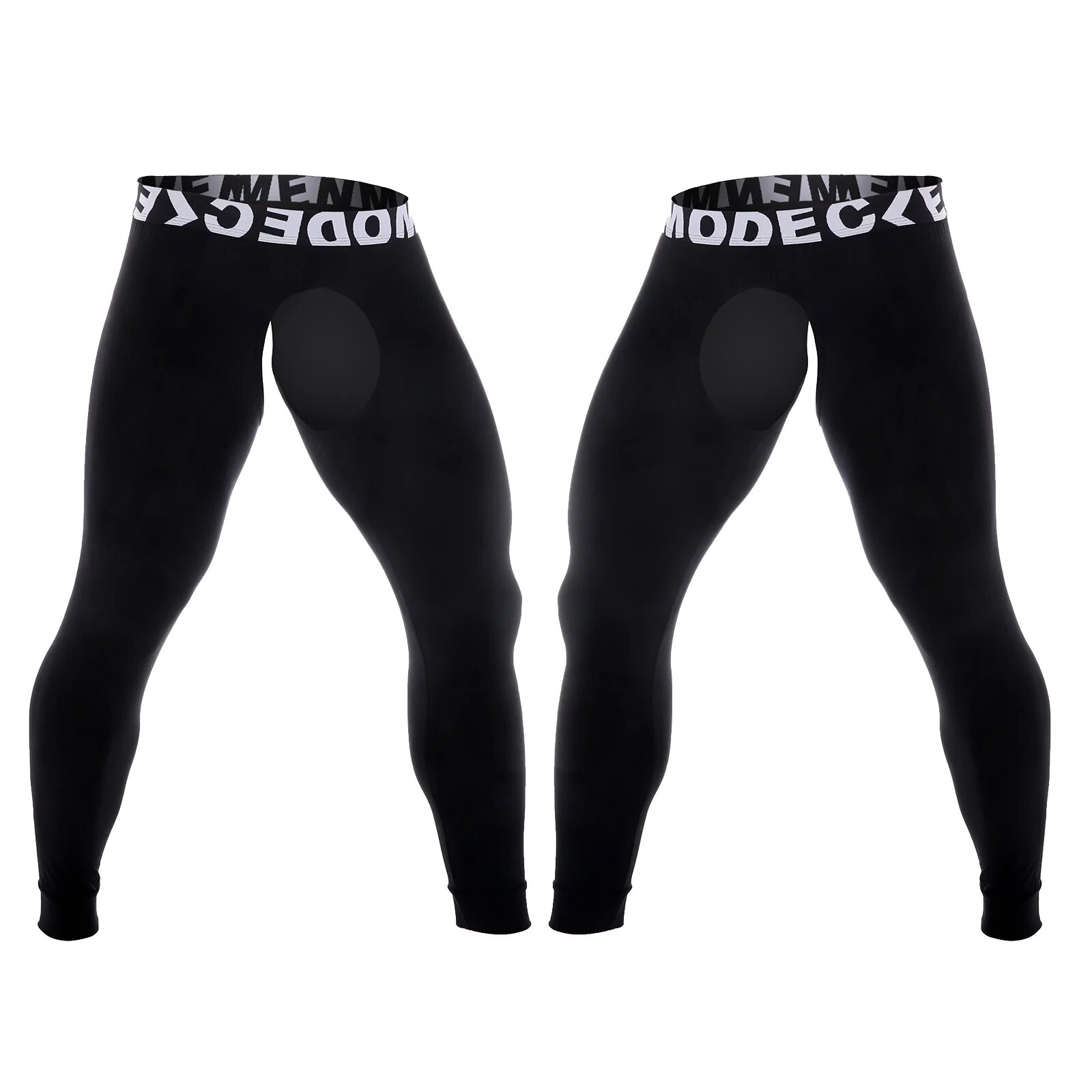 2/комплект, осеннее термобелье, теплые мужские сексуальные леггинсы из модала, чехол для пениса, открытая промежность, ягодицы, длинные кальсоны, брюки