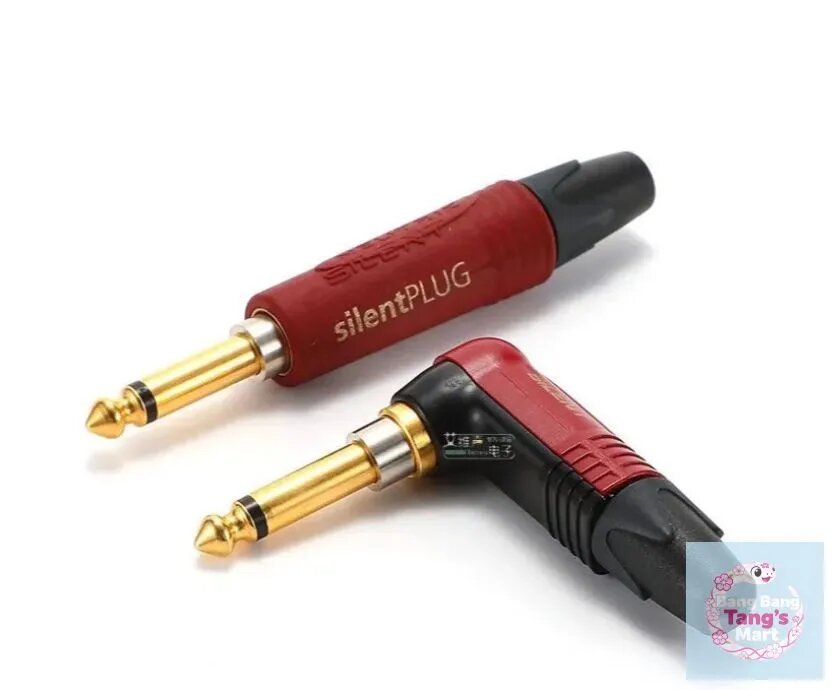 NEUTRIK NP2RX-AU-SILENT Большой 2-полюсный бесшумный прямой 6,35 мм аудиоразъем NP2XX