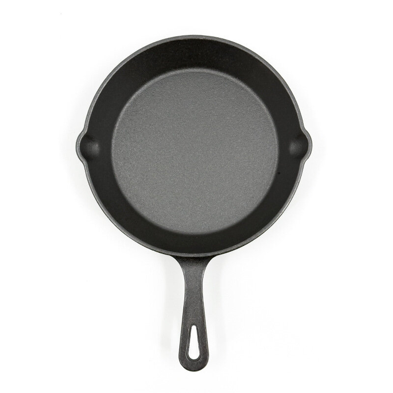 Чугунная сковорода для трансграничной торговли, сковорода без покрытия, маленькая сковорода, бытовая сковорода с антипригарным покрытием, традиционная чугунная сковорода, набор кухонной утвари.