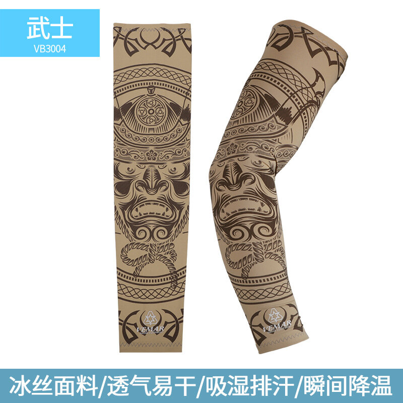 Летние велосипедные нарукавники VEMAR из ледяного шелка для мужчин, нарукавники для защиты от солнца при вождении на открытом воздухе, нарукавники с цветочным принтом, защита от ультрафиолета, удлиненные для женщин.