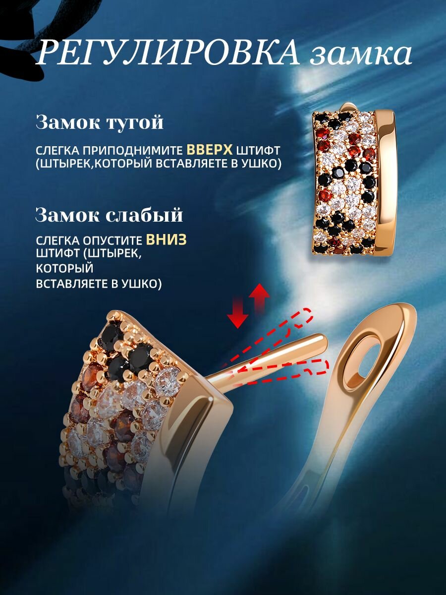 Серьги, молочный — фото 1