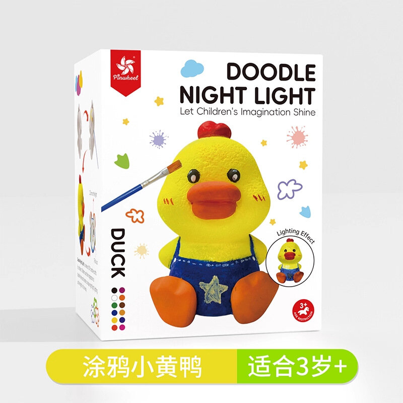 Детский ночник-раскраска «Ветряная Мельница» для творчества своими руками, антистрессовая игрушка