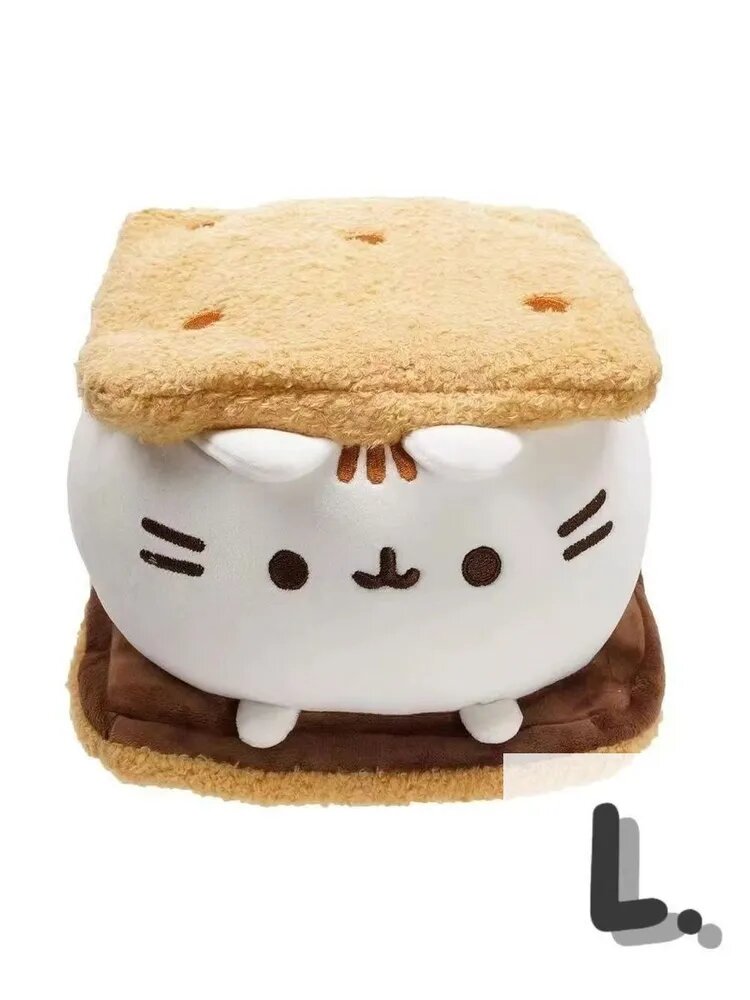 Мягкая игрушка "Pusheen the Cat" (Кот Пушин) с мороженое 15 см