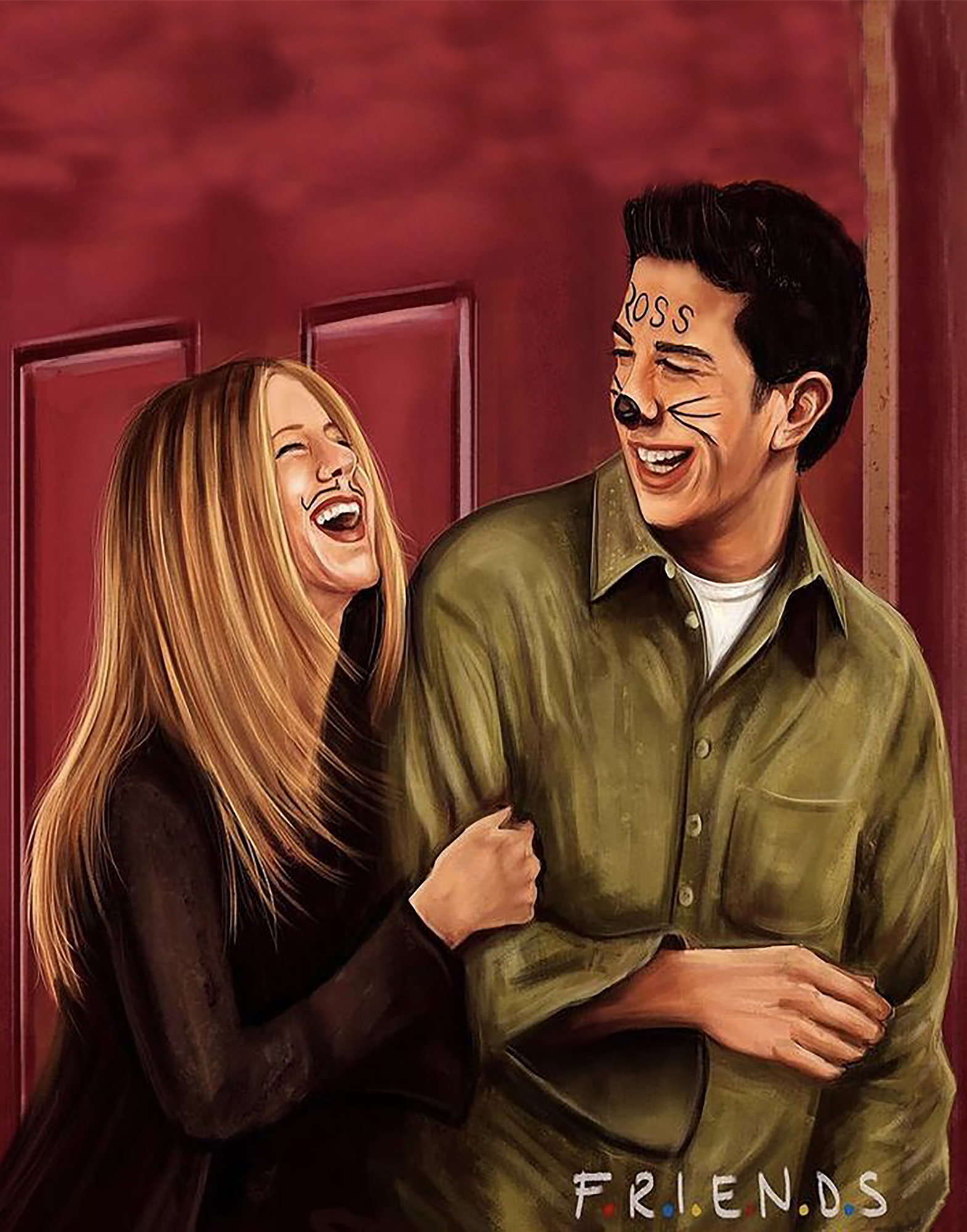 Картина по номерам "Друзья", хлопковый холст на подрамнике 40х50 см, акрил, 000 Art Hobby Home