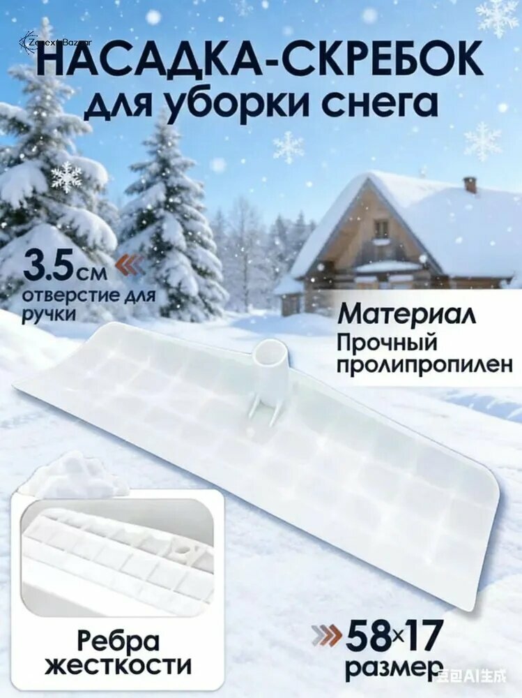 Снегорез для крыши для уборки снега 58 см