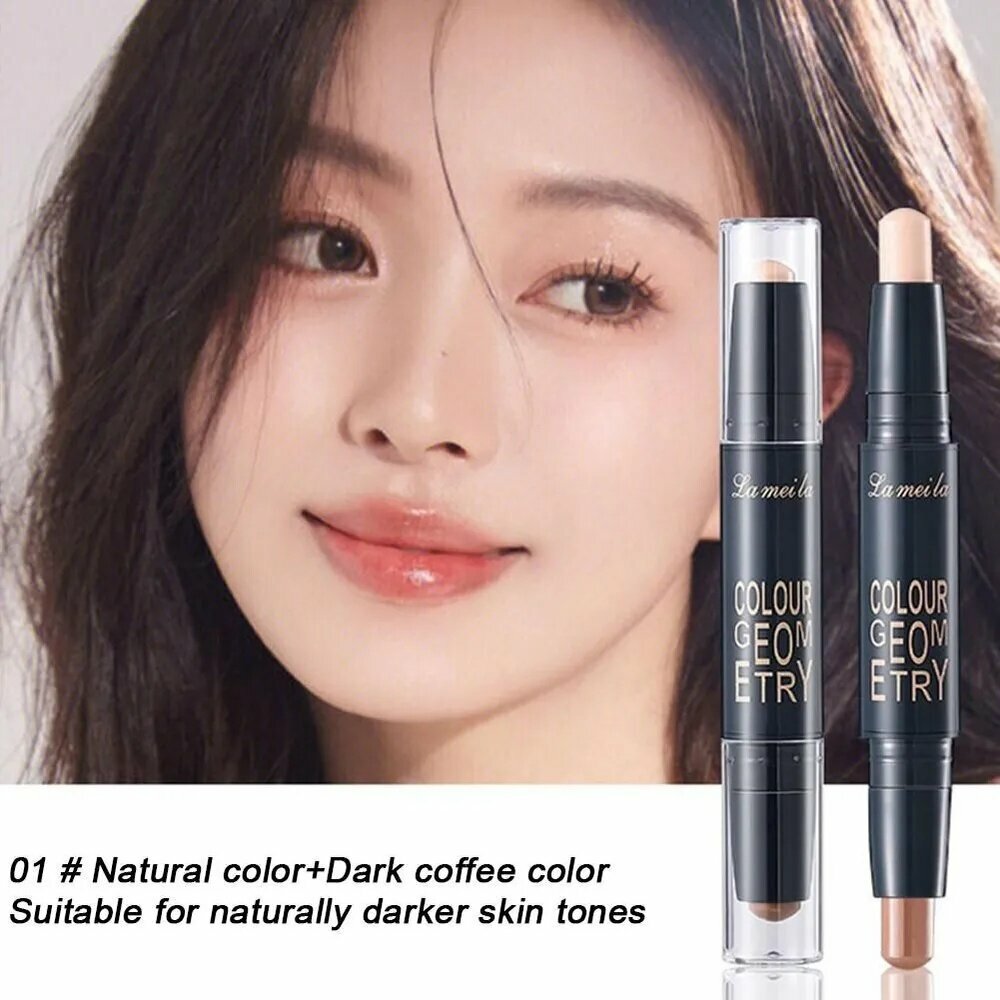 Двусторонний консилер-карандаш для контуринга лица, 3.6 г. Водостойкий, для скульптурирования и хайлайтинга. Создает эффект скульптурного лица.