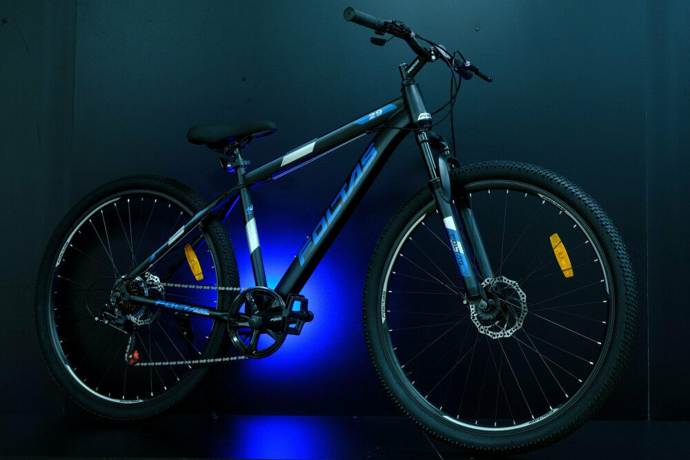 Горный велосипед Foltas 29 черный/синий рама 18 дюймов для роста 170–185см