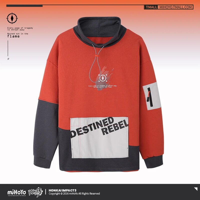 Толстовка Honkai Impact 3 Kiana Orange hoodie